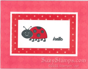 Hello Ladybug – 1 – Suzy Stamps Blog