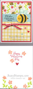 Bee My Valentine – You make my heart buzz – Suzy Stamps Blog